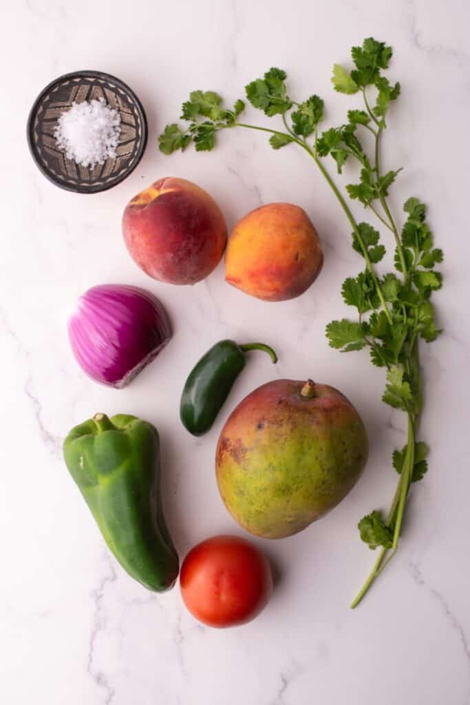 Easy Peach Mango Salsa Recipe