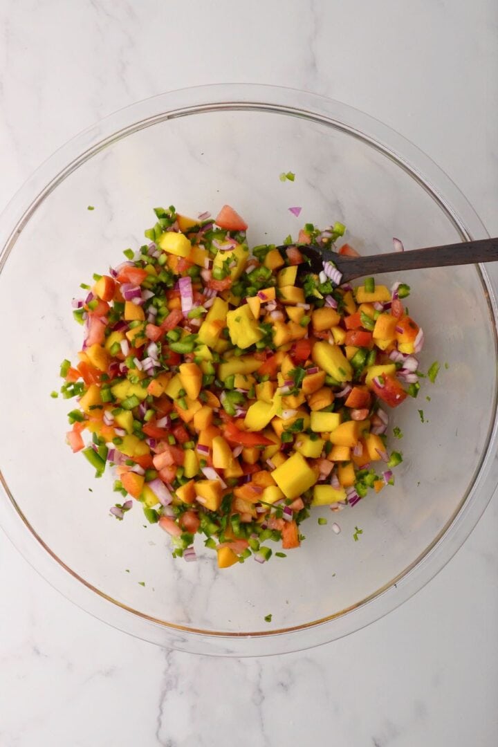 Easy Peach Mango Salsa Recipe